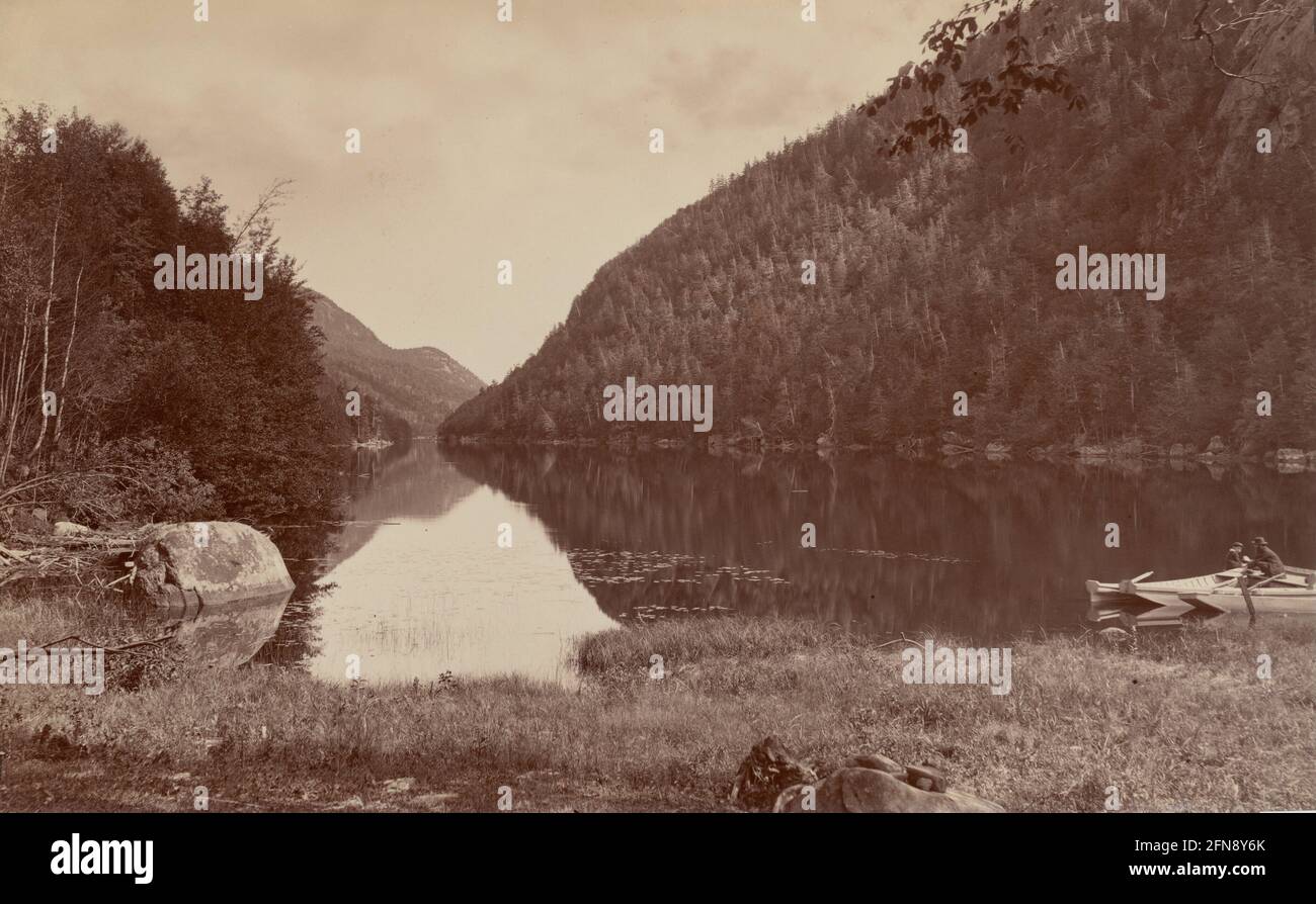 Cascade Lake, Adirondacks, c. 1888 Stock Photo - Alamy
