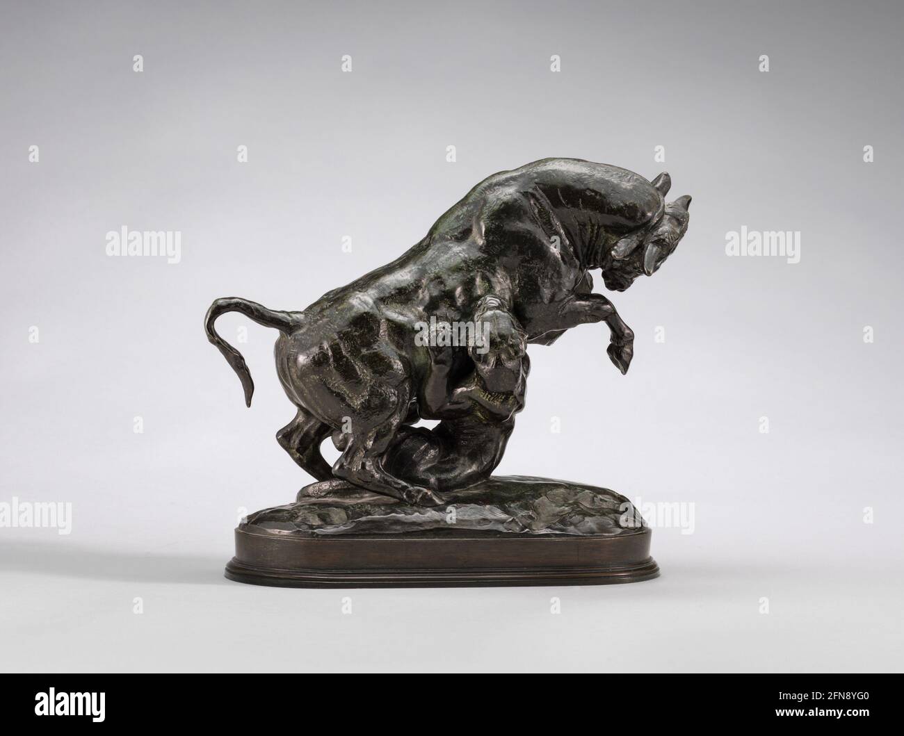 Rearing Bull with Tiger, model 1841/1844, cast by 1873 Stock Photo - Alamy
