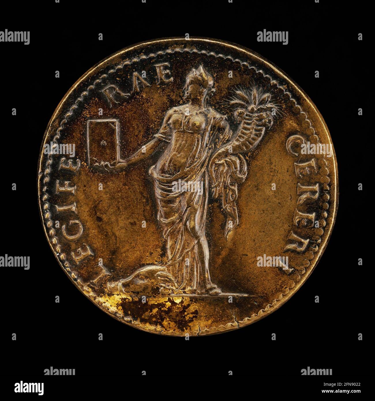 Ceres with Book and Cornucopiae [reverse] Stock Photo - Alamy
