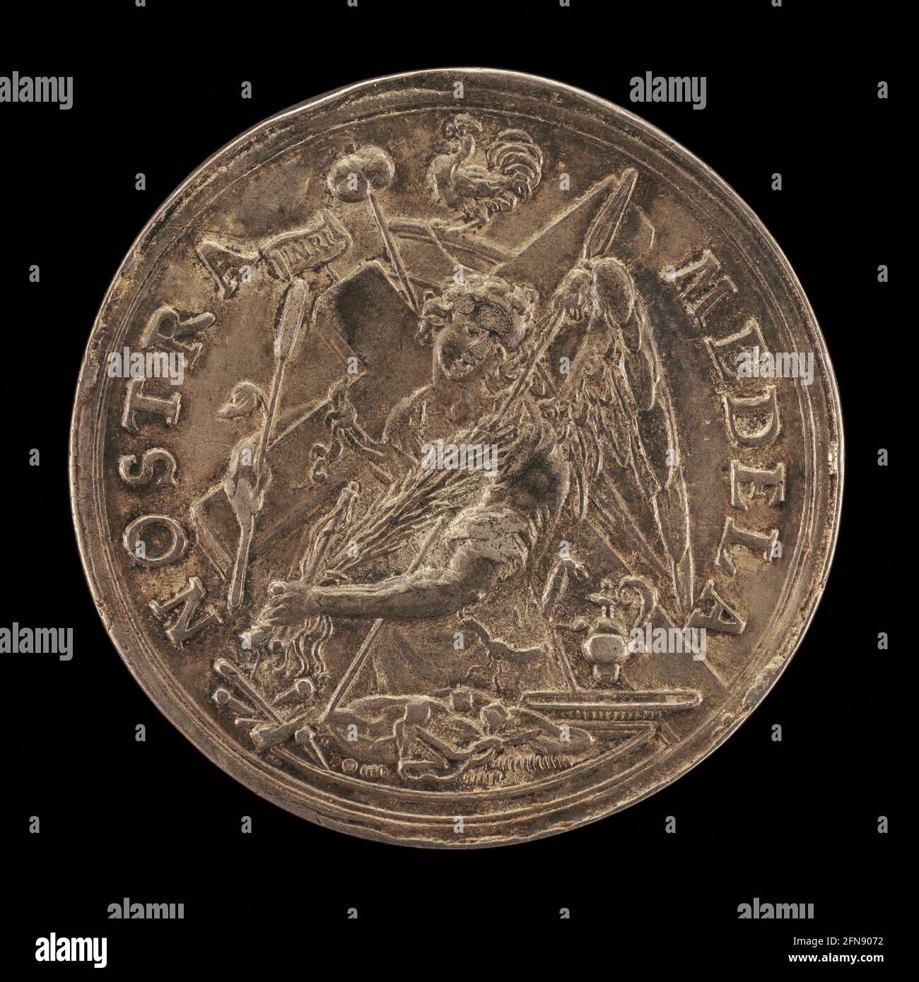 Angel with the Instruments of the Passion [reverse], 1631 Stock Photo ...