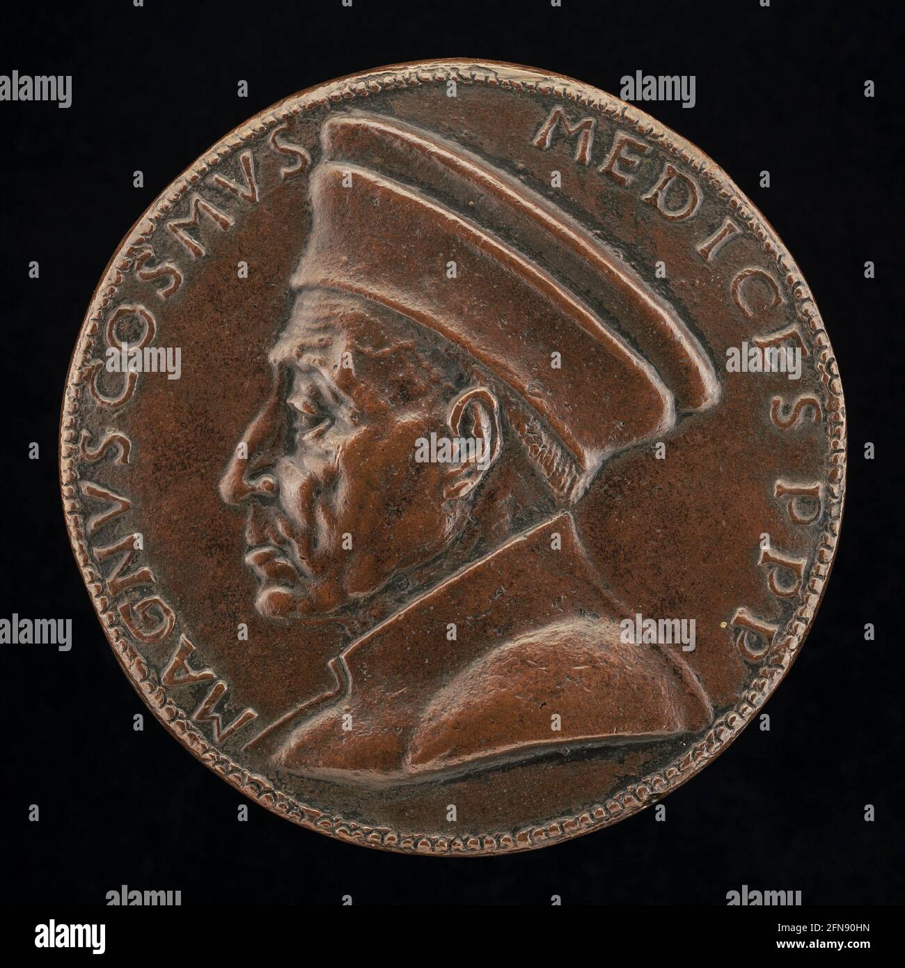 Cosimo de' Medici, 1389-1464, Pater Patriae [obverse], probably 1465/ ...