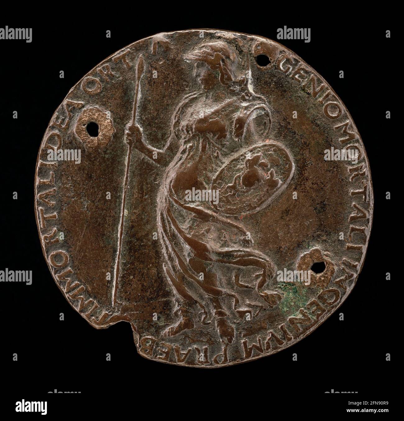 Minerva Holding a Spear and Shield [reverse], probably 1485/1490 Stock ...