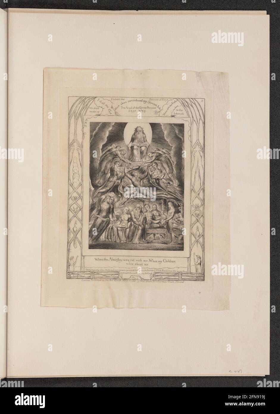 Satan Before the Throne of God, 1825 Stock Photo - Alamy