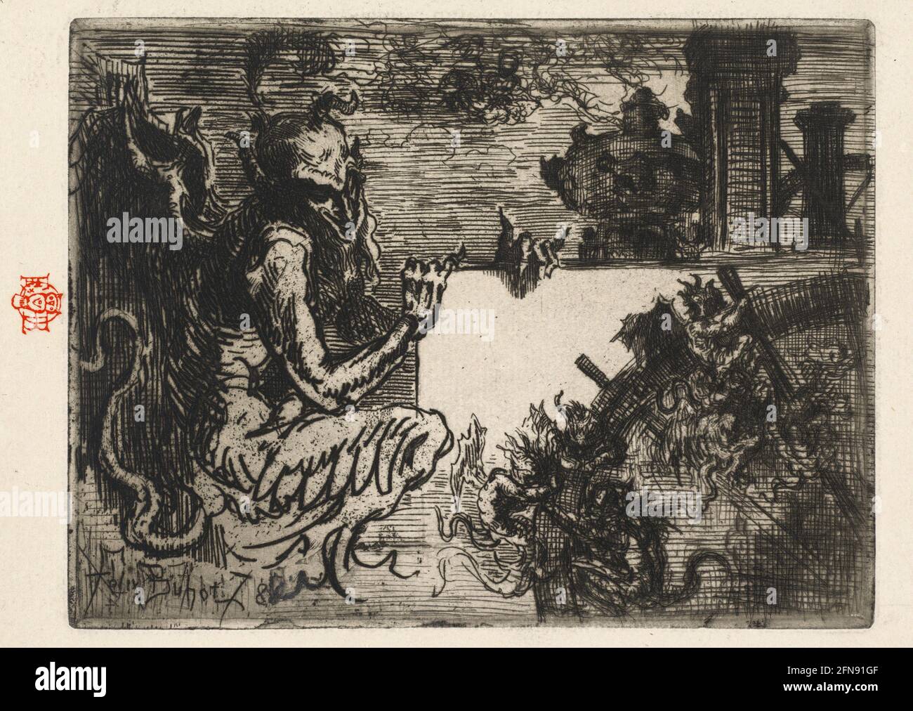 Etching Demon High Resolution Stock Photography and Images - Alamy
