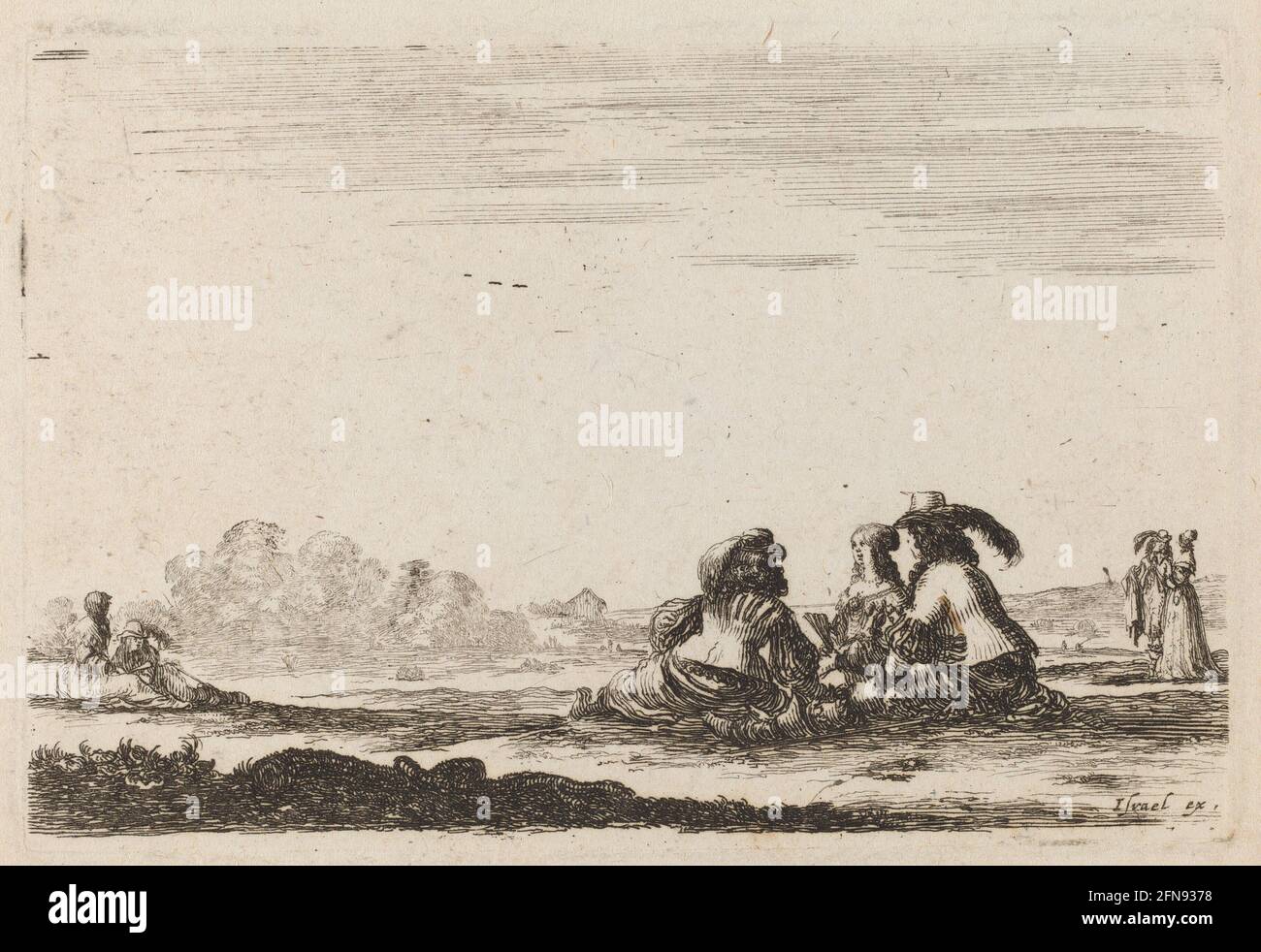 Lords and Ladies Conversing, 1642 Stock Photo - Alamy