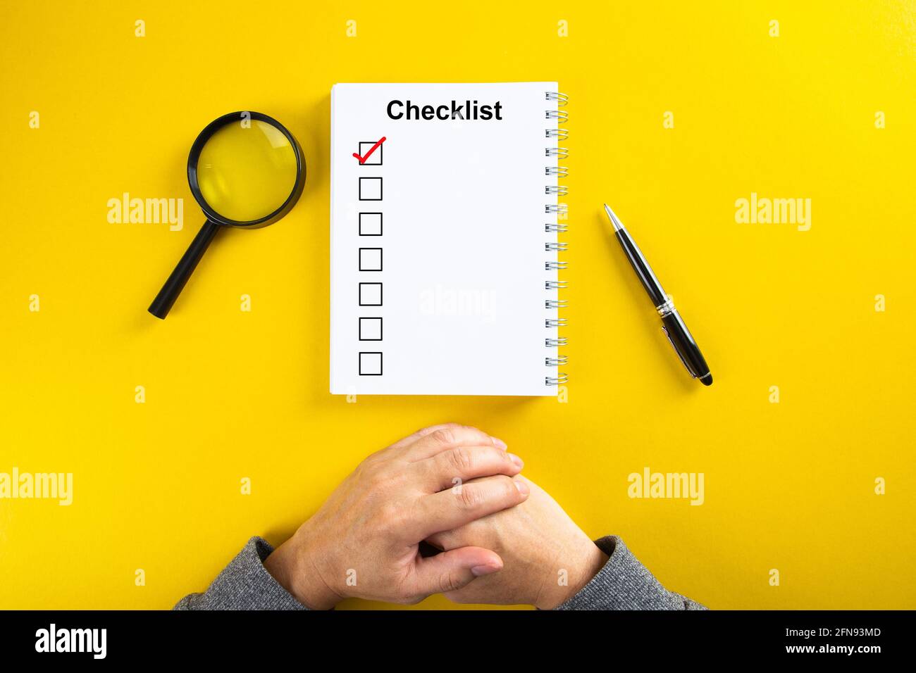 Checklist template hi-res stock photography and images - Alamy