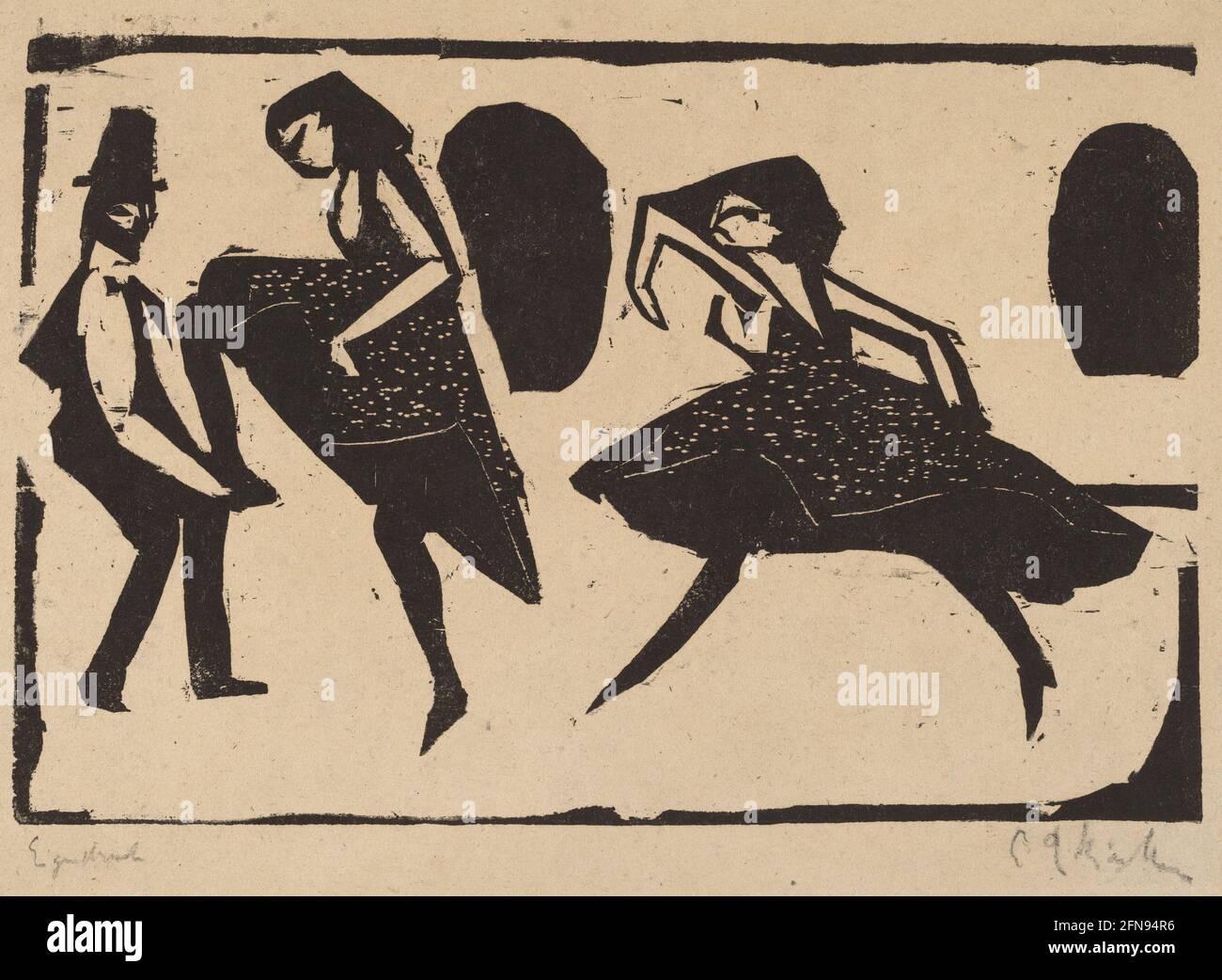 Dancer in expressionism hi-res stock photography and images - Alamy