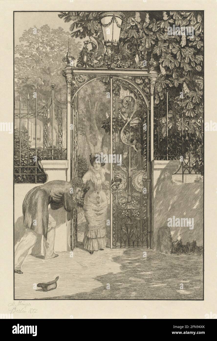 At the Gate (Am Thor), 1887 Stock Photo - Alamy