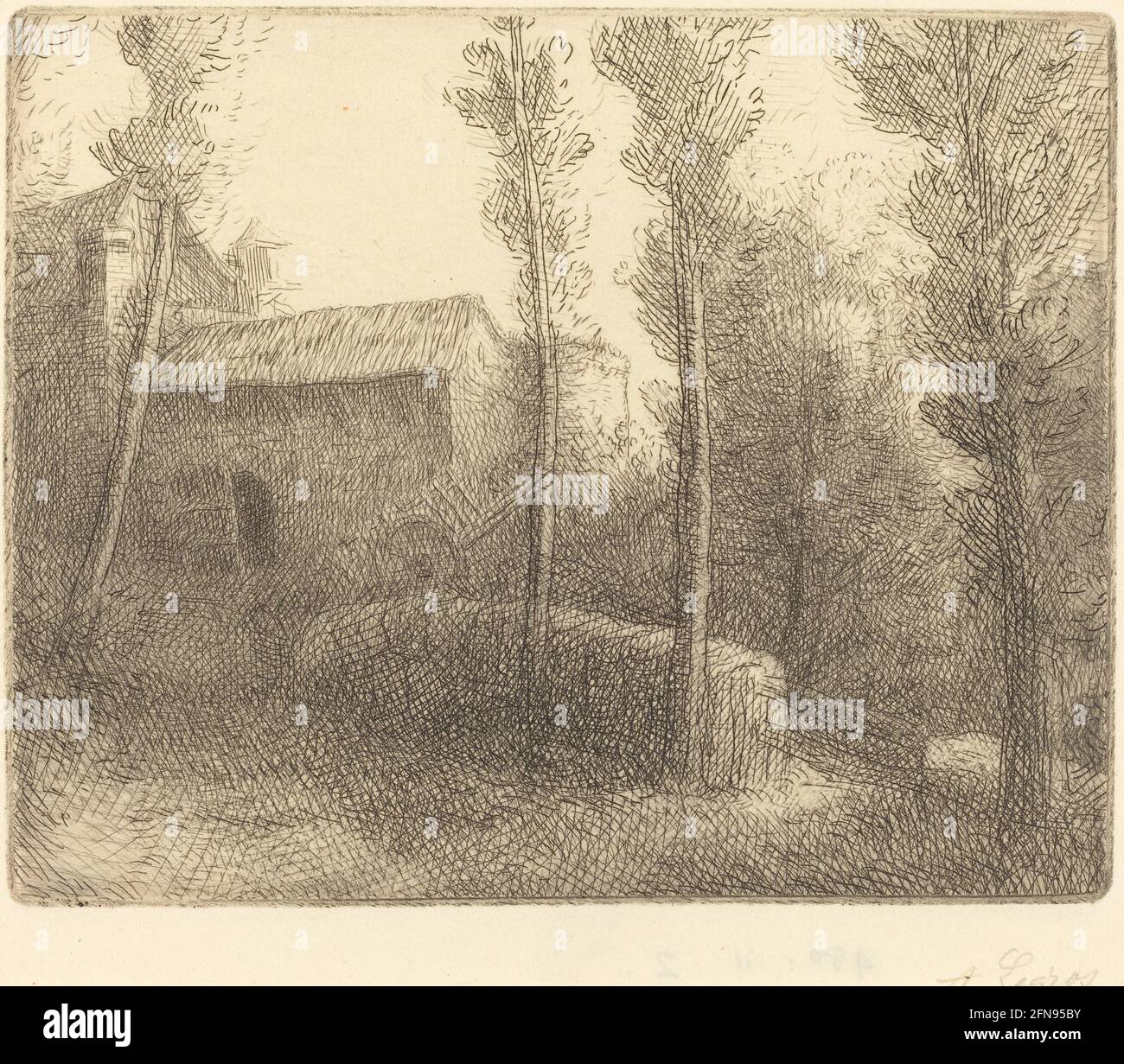 Bridge at the Mill (Le pont du moulin Stock Photo - Alamy