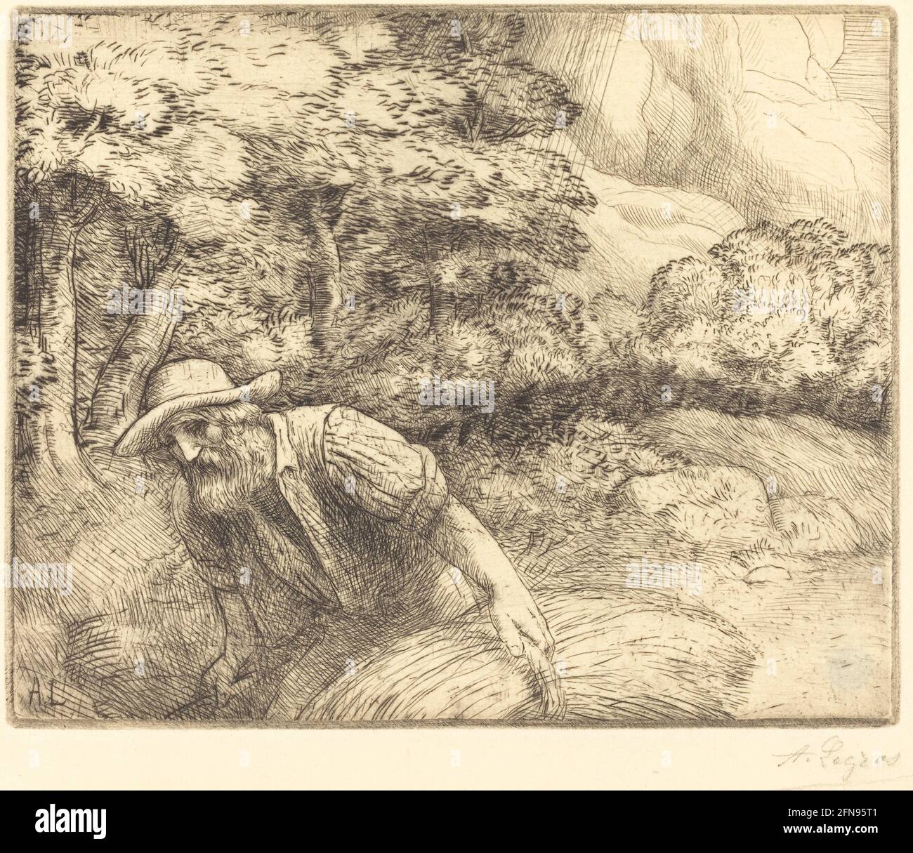 Man Foraging (L'homme au fourrage Stock Photo - Alamy