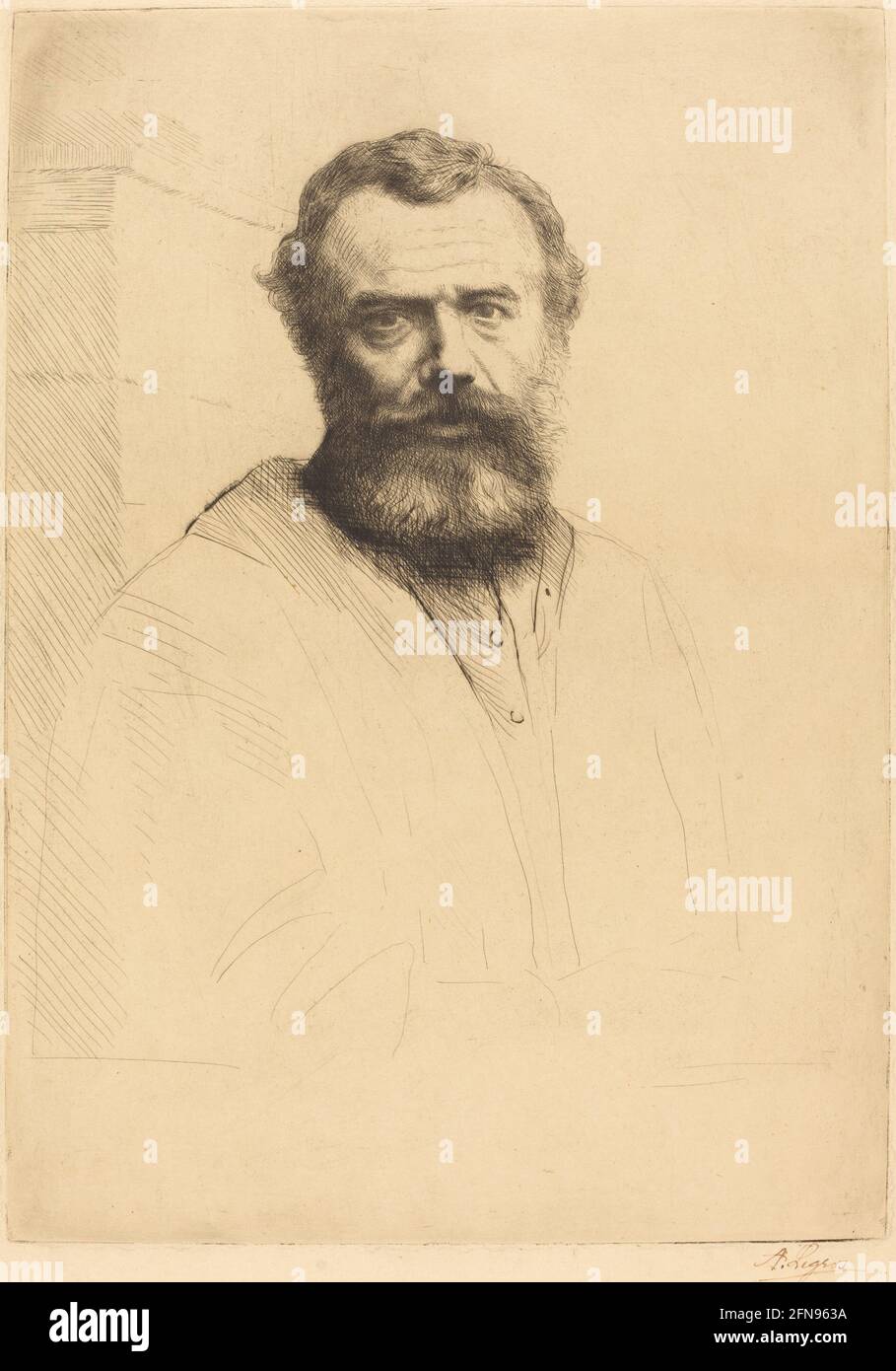 Self-Portrait, 3rd plate Stock Photo - Alamy