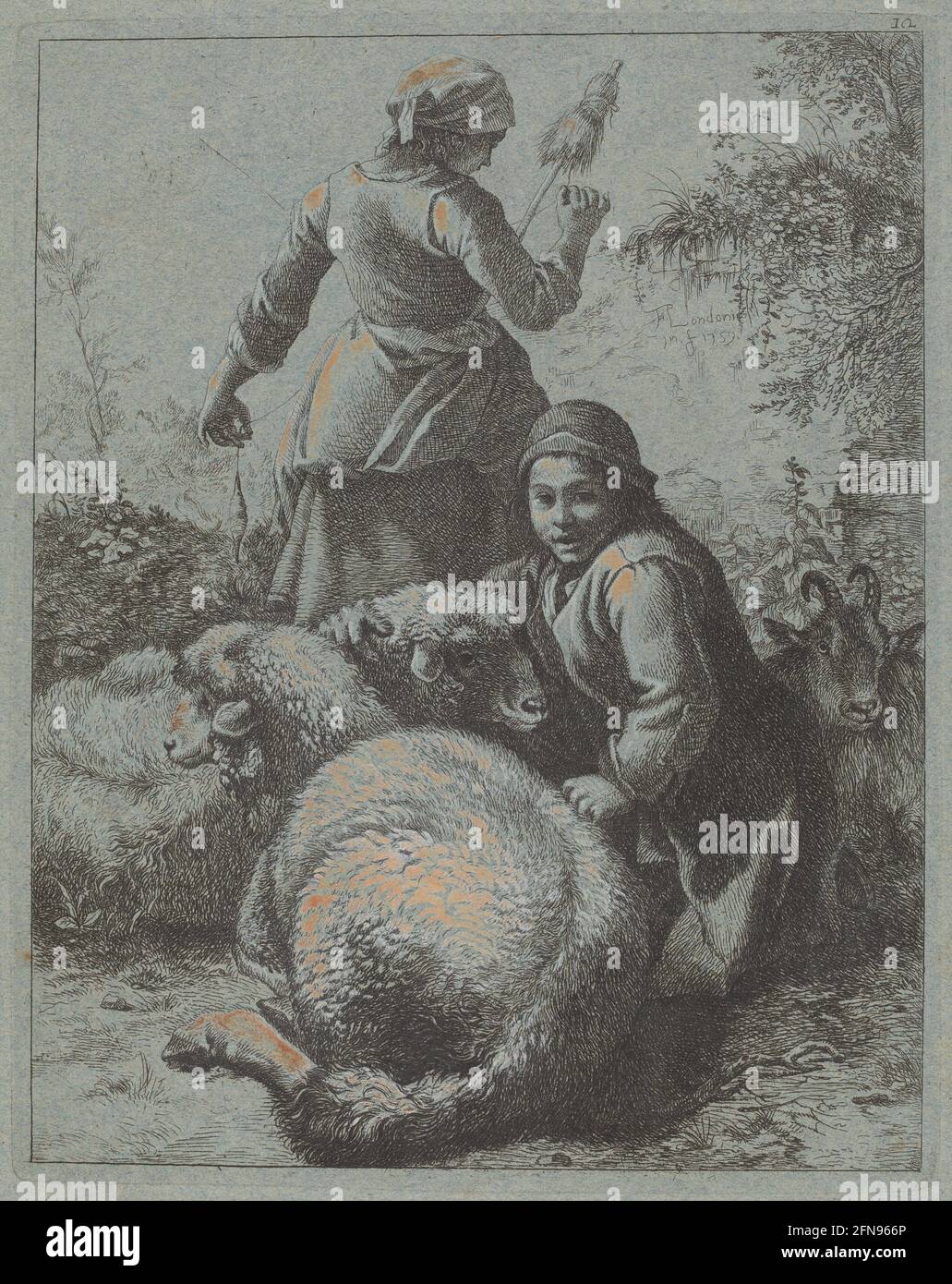 Shepherd flock woman italy hi-res stock photography and images - Alamy