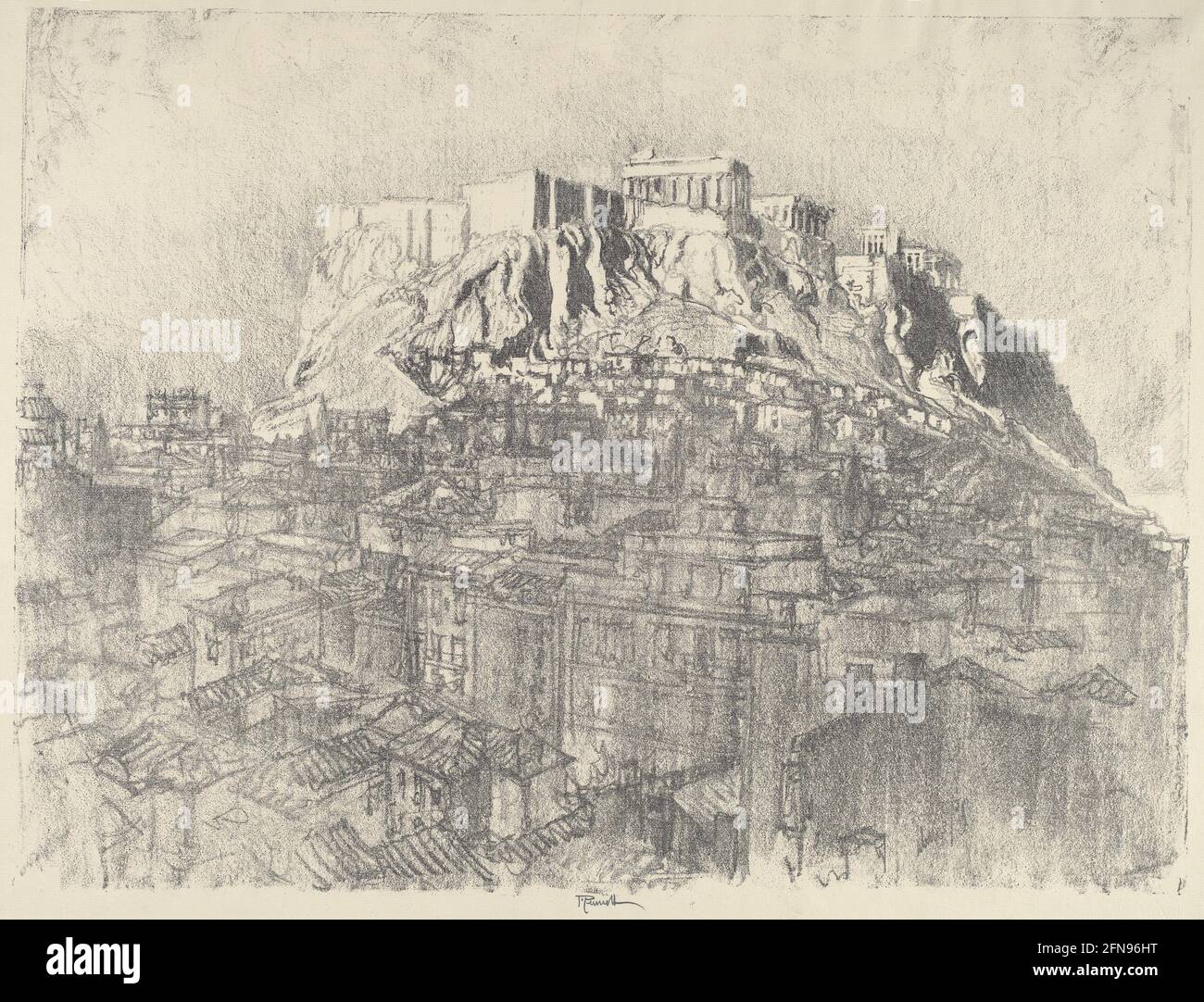 Sunrise over the Acropolis, 1913 Stock Photo - Alamy