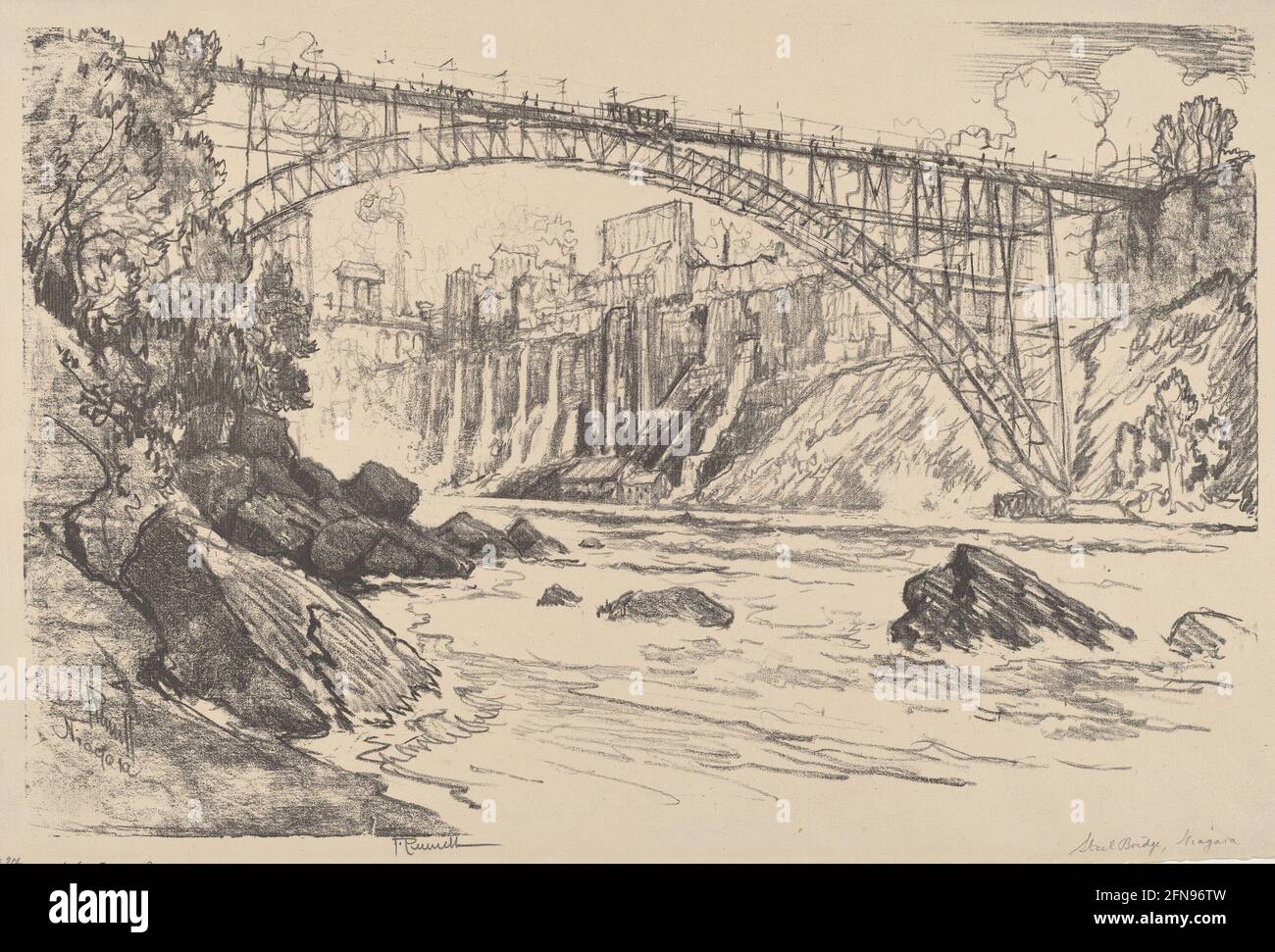 The Steel Bridge, 1910 Stock Photo - Alamy