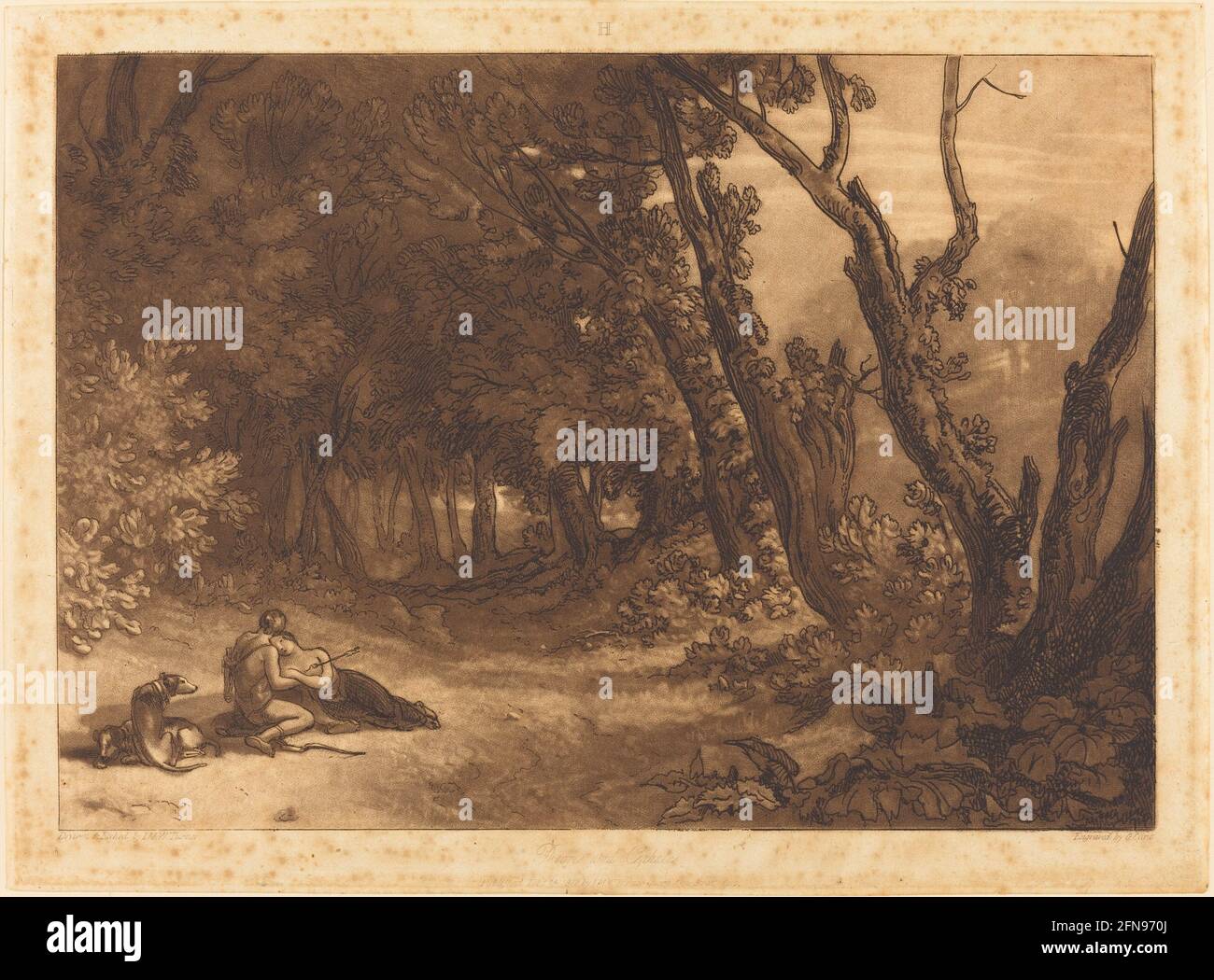 Procris and Cephalus, published 1812 Stock Photo - Alamy