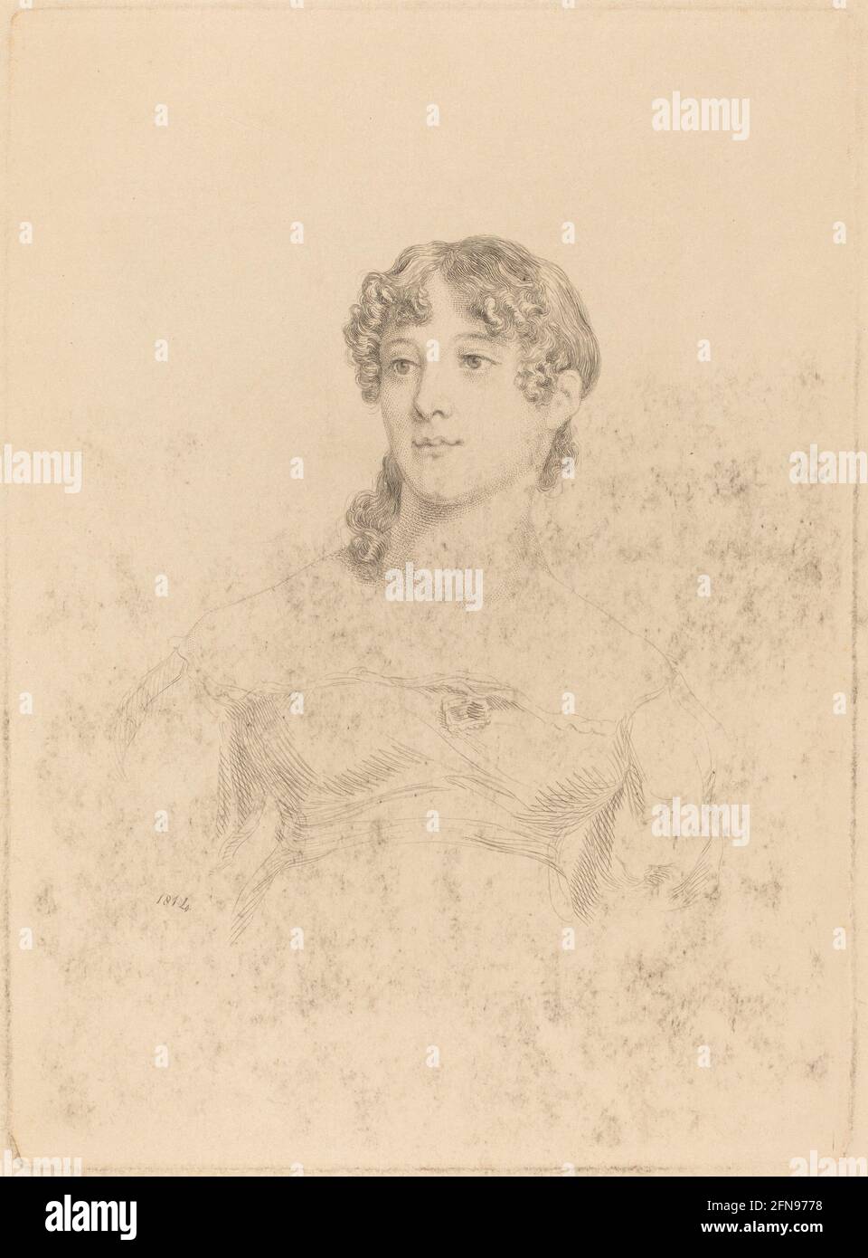 Lady Maria Hooker When Miss Turner at Age Seventeen, 1814 Stock Photo ...