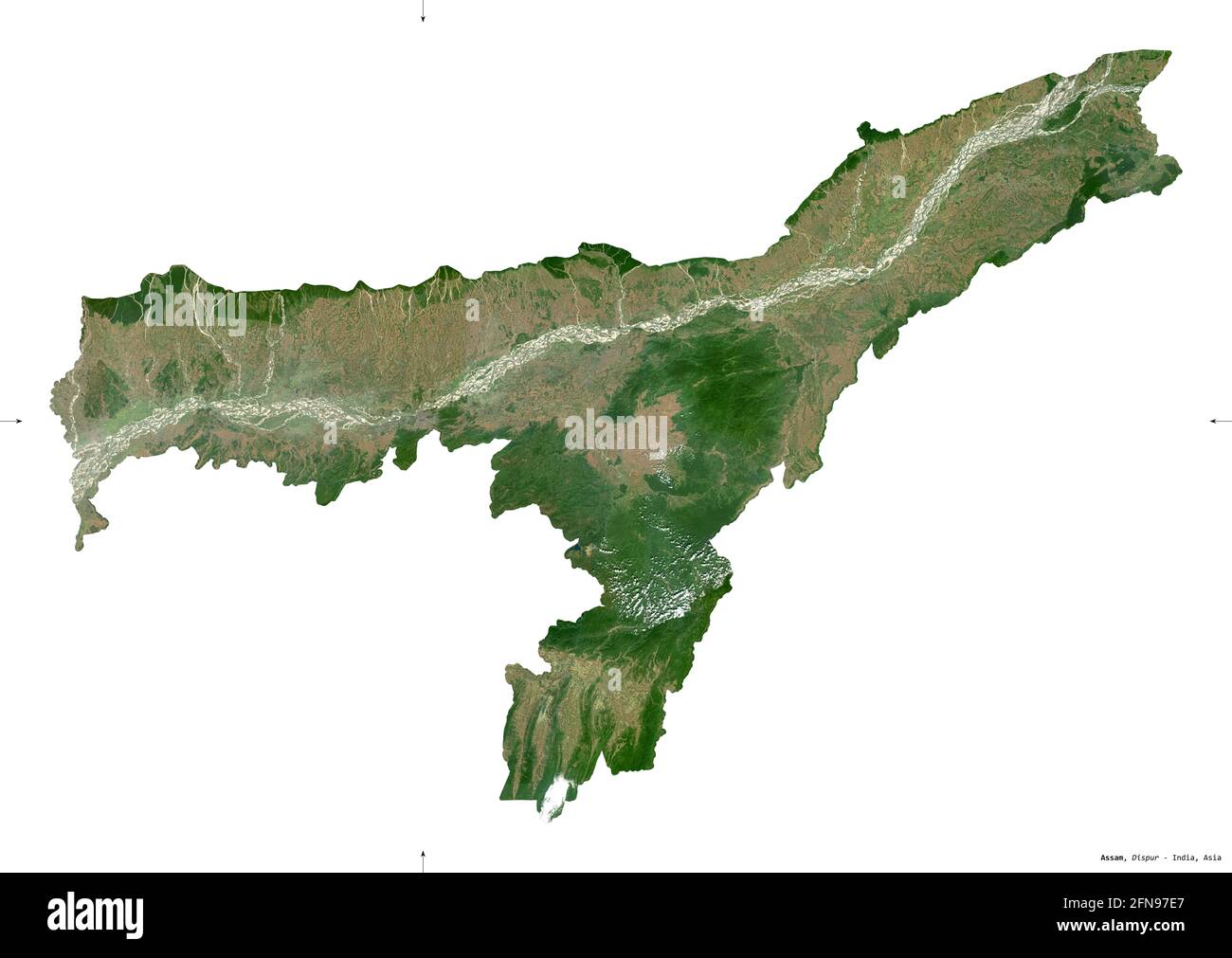Assam location map of india hi-res stock photography and images - Alamy