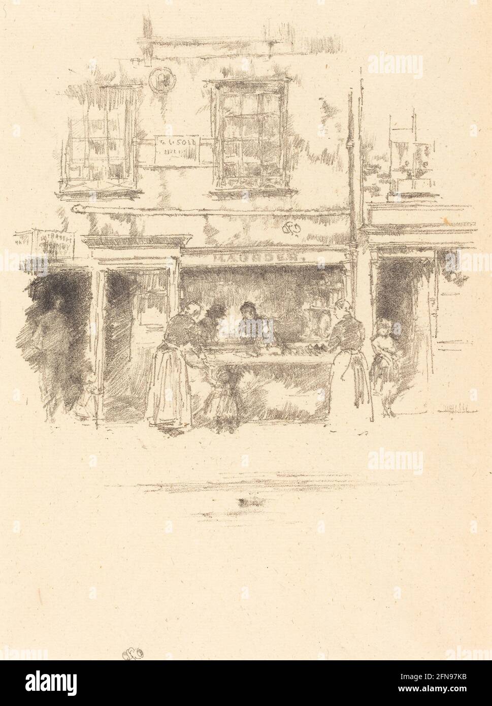 Maunder's Fish Shop, Chelsea, 1890 Stock Photo - Alamy