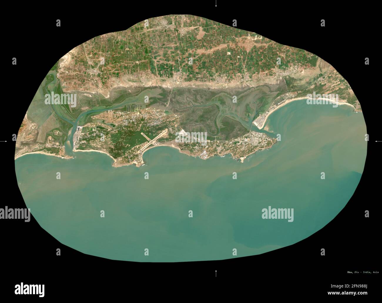 Diu location map hi-res stock photography and images - Alamy