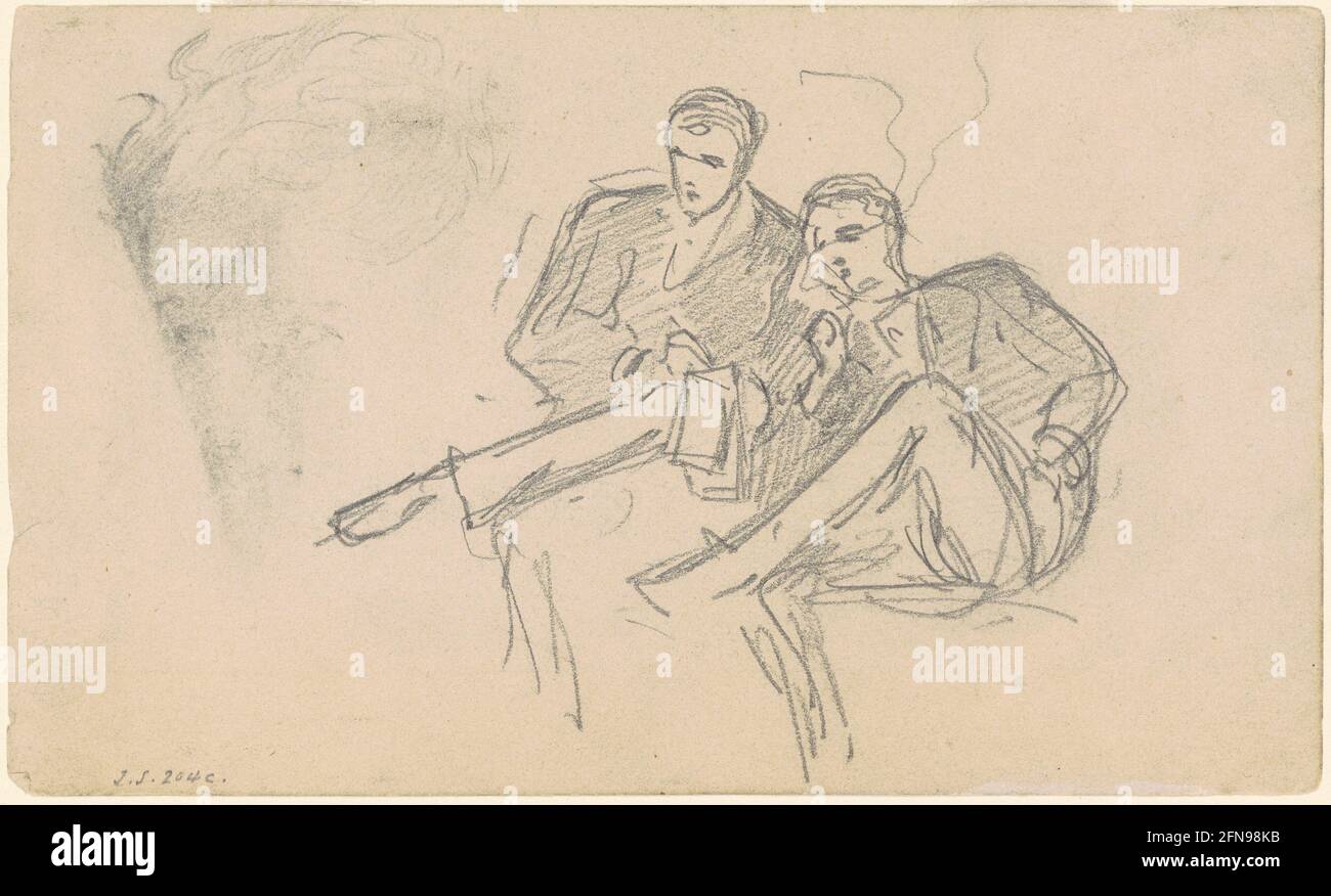 Seated Men, c. 1874-1877 Stock Photo - Alamy