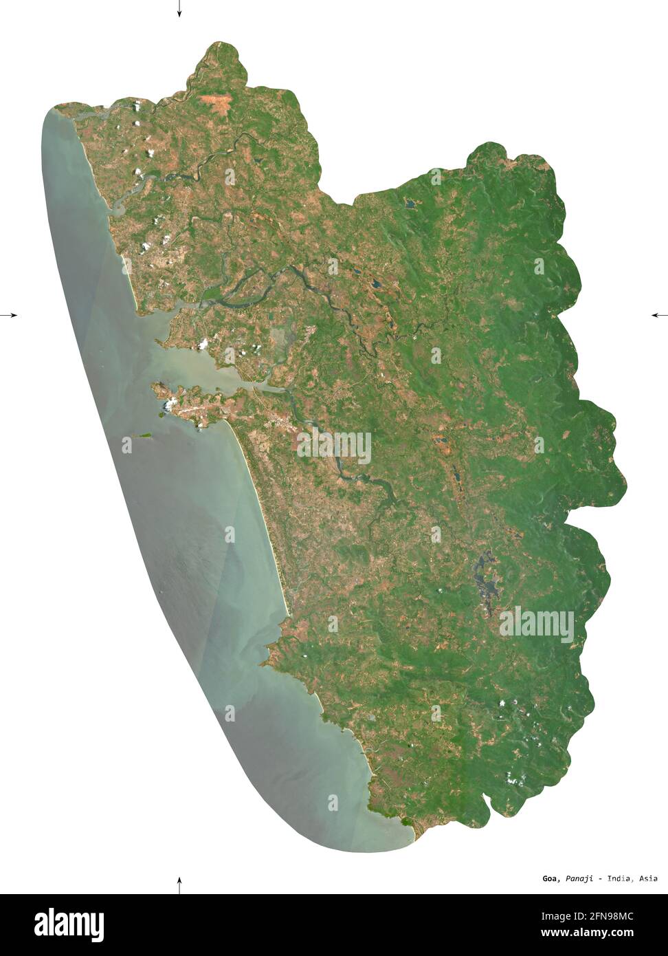 Location map of goa hi-res stock photography and images - Alamy