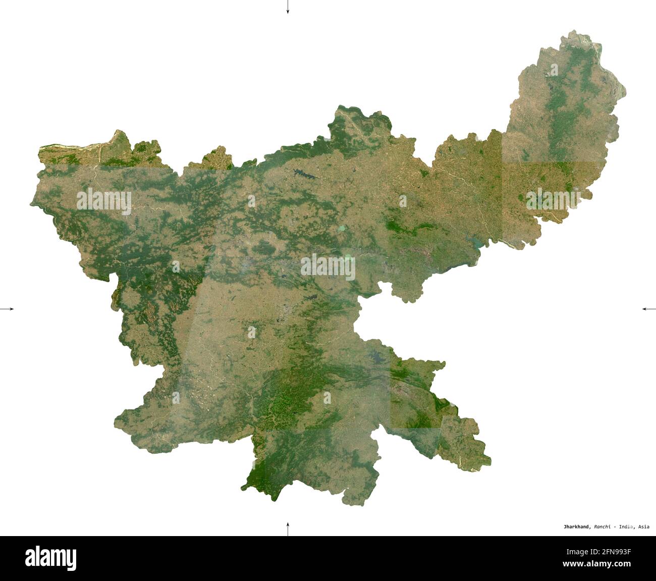 Jharkhand india asia map Cut Out Stock Images & Pictures - Alamy