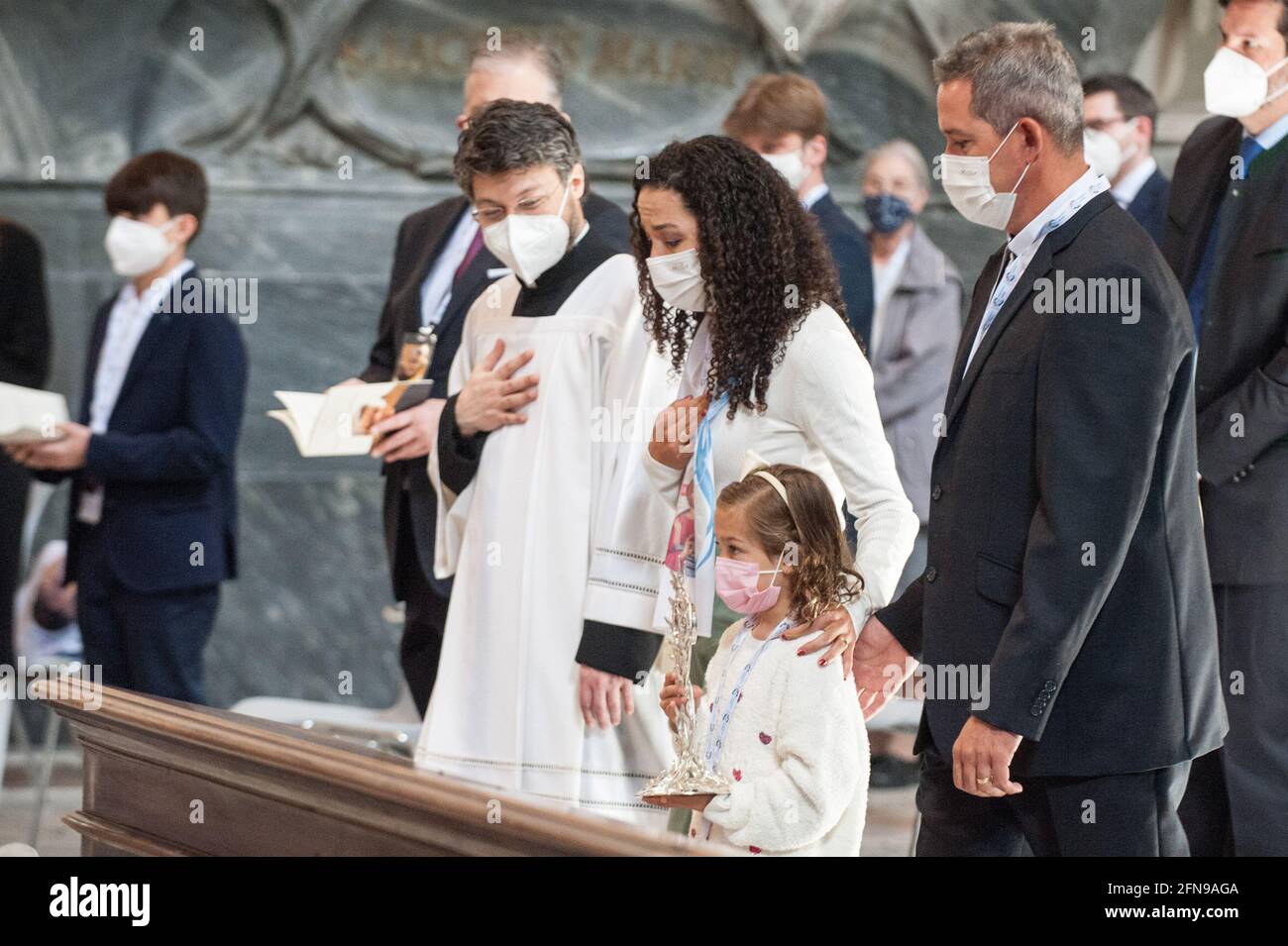 Rome, Italy. May 15, 2021 : The Cardoso Family, mother Gisella, father ...