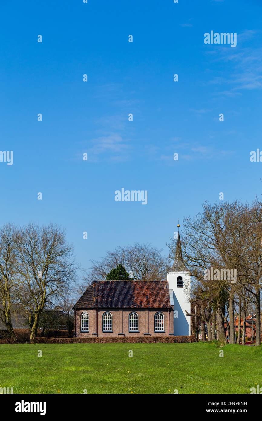 White protestant church in Groningen The Netherlands Stock Photo - Alamy