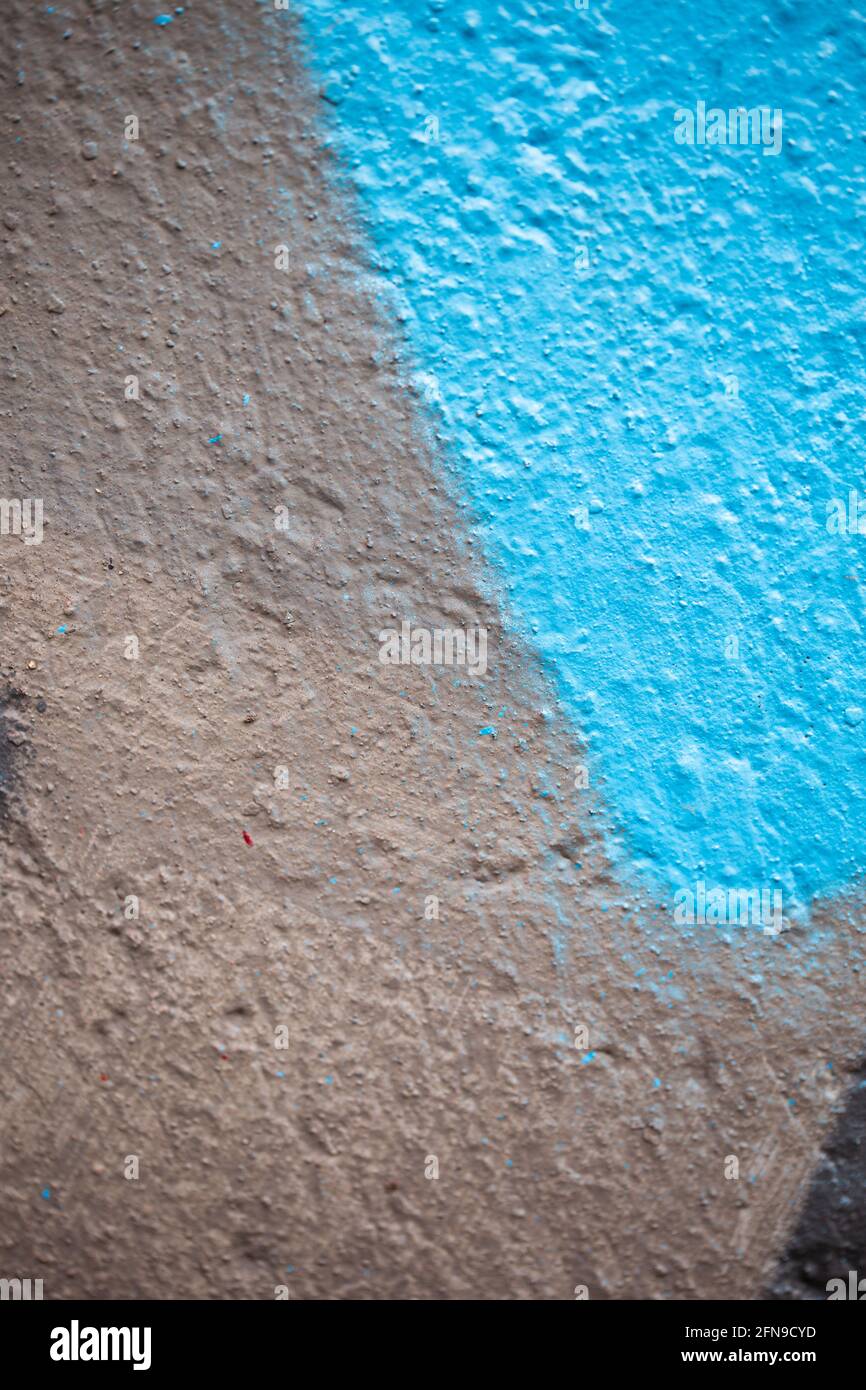 gray wall texture with blue paint Stock Photo - Alamy