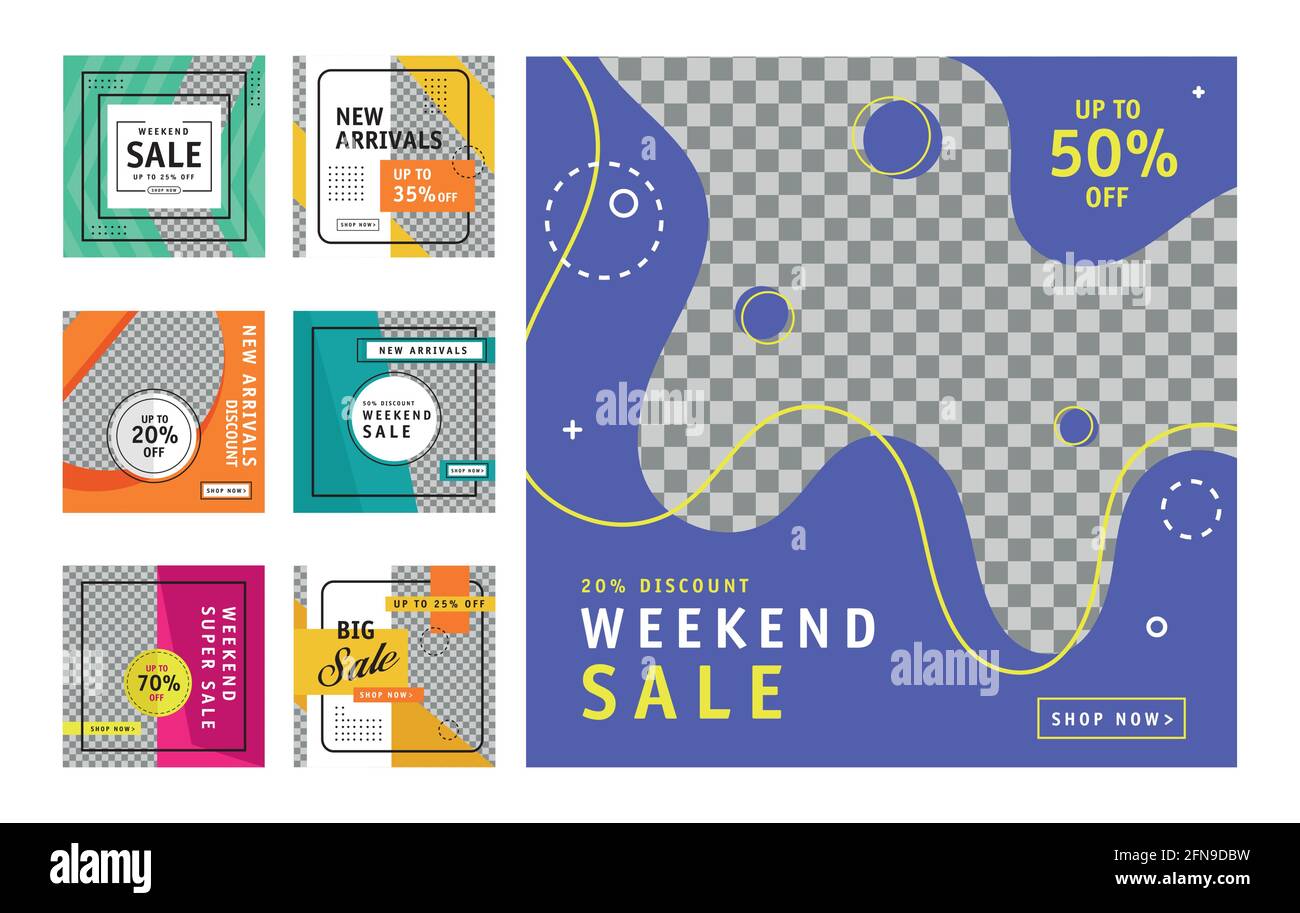 seven commercial templates Stock Vector Image & Art - Alamy