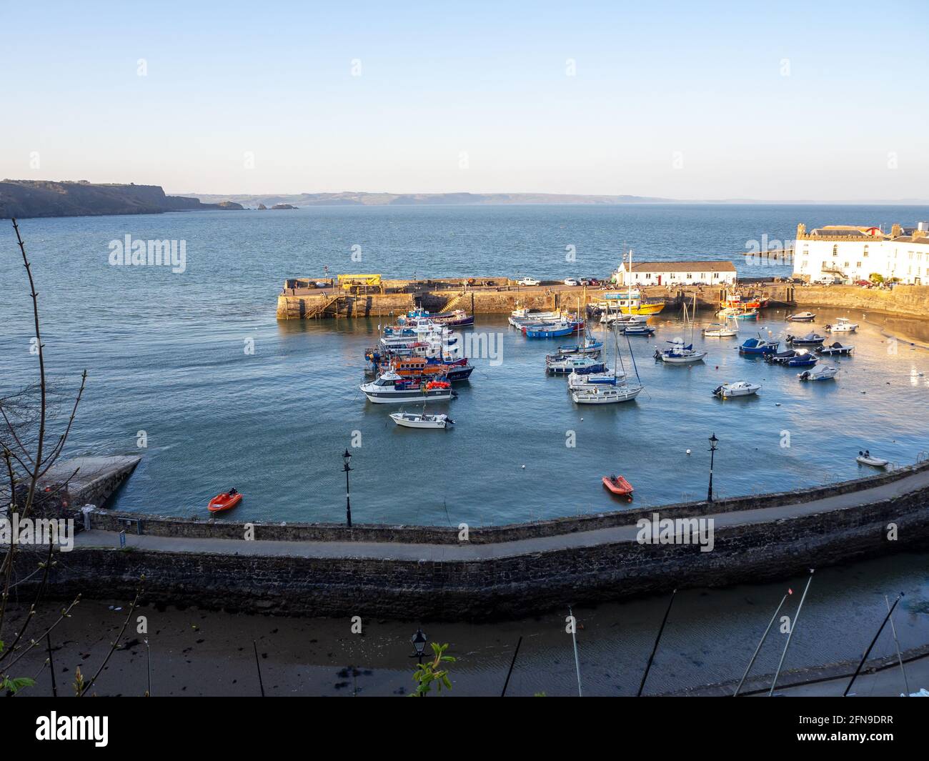 Harbour beach tenby aerial hi-res stock photography and images - Alamy