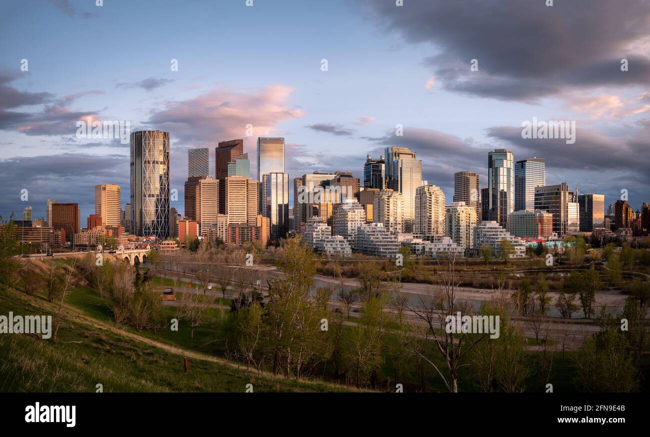 Calgary skyline in the summer hi-res stock photography and images - Alamy