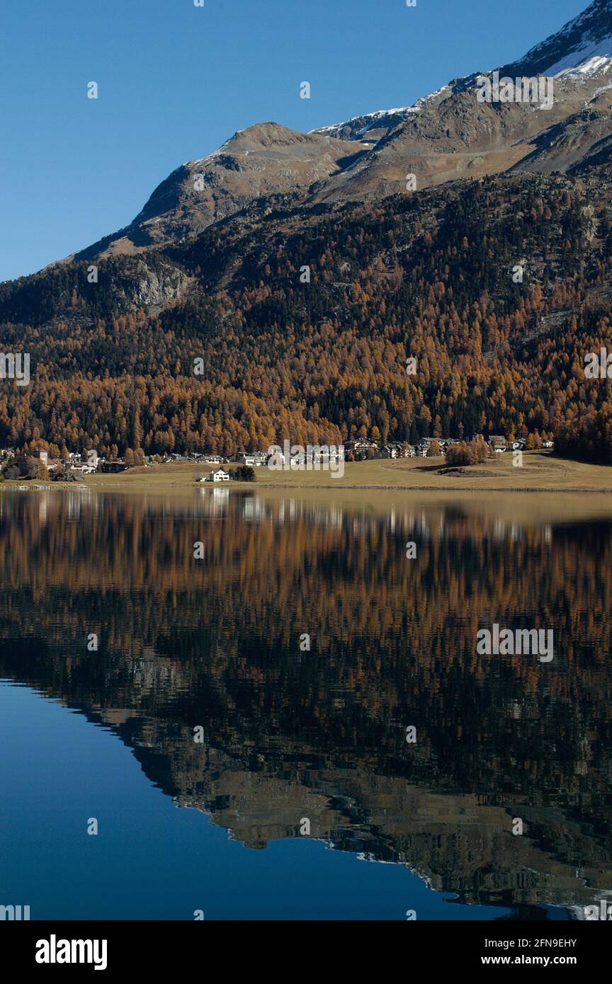 Lake Engadina, Switzerland Stock Photo - Alamy