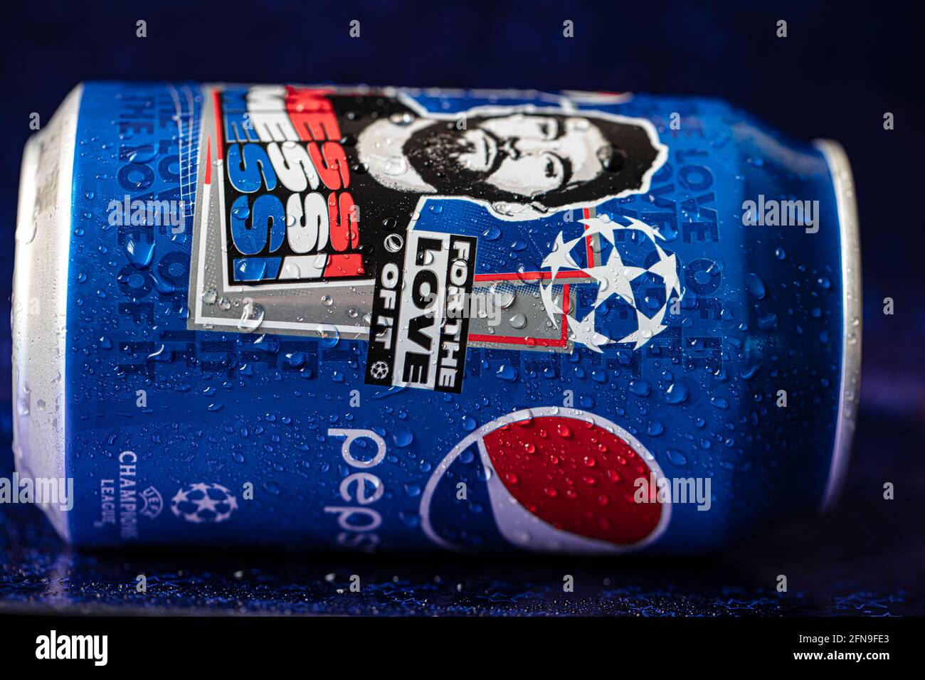 North Carolina, U.S.A. - May 15, 2021: Can of carbonated soft drink ...