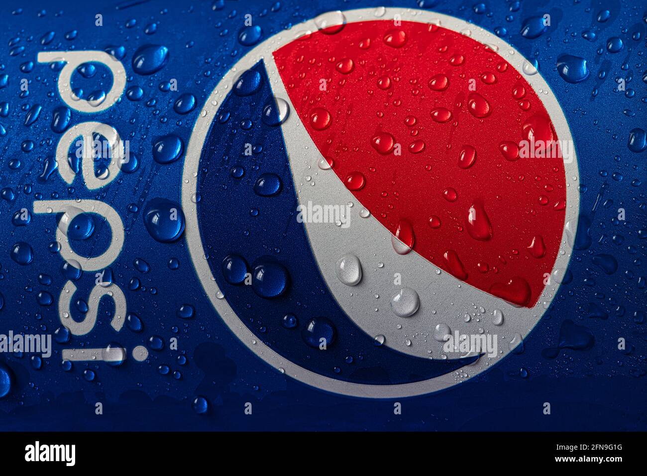 North Carolina, U.S.A. - May 15, 2021: Can of carbonated soft drink ...