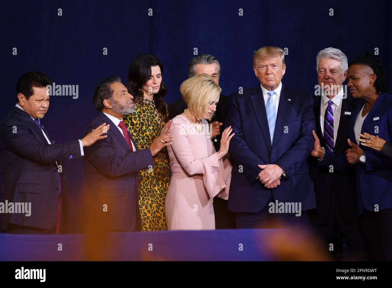 Miami - FL - 20200103-Pastor Paula White-Cain and US President Donald ...