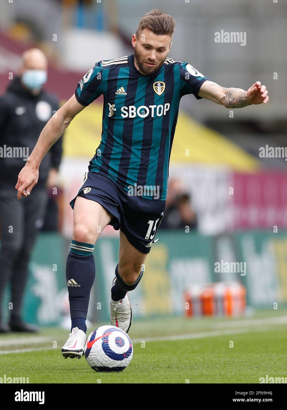 Burnley, UK. 15th May, 2021. Stuart Dallas of Leeds United during the ...