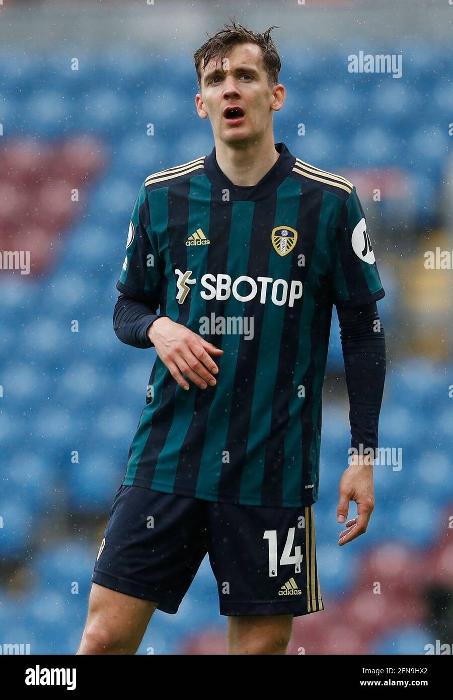 Burnley, UK. 15th May, 2021. Diego Llorente of Leeds United during the ...