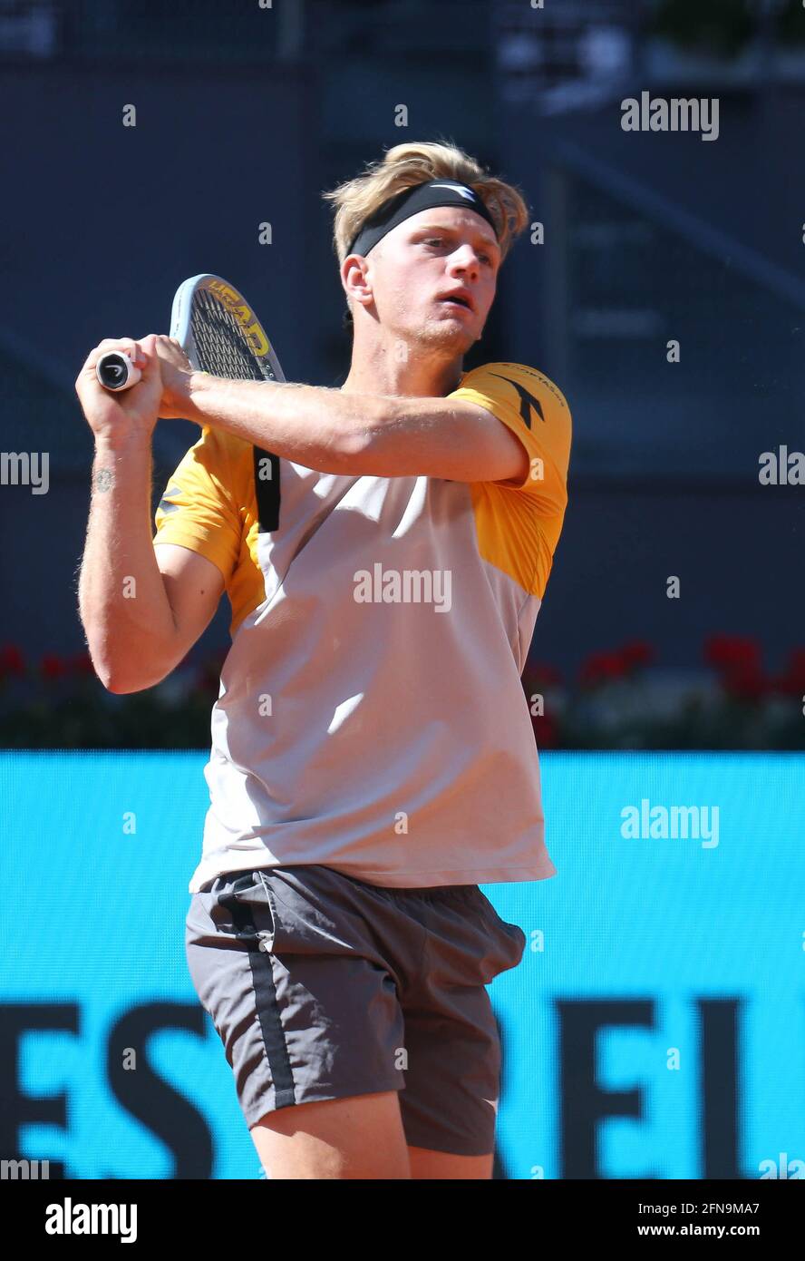 Alejandro Davidovich Fokina of Spain during the Mutua Madrid Open 2021 ...