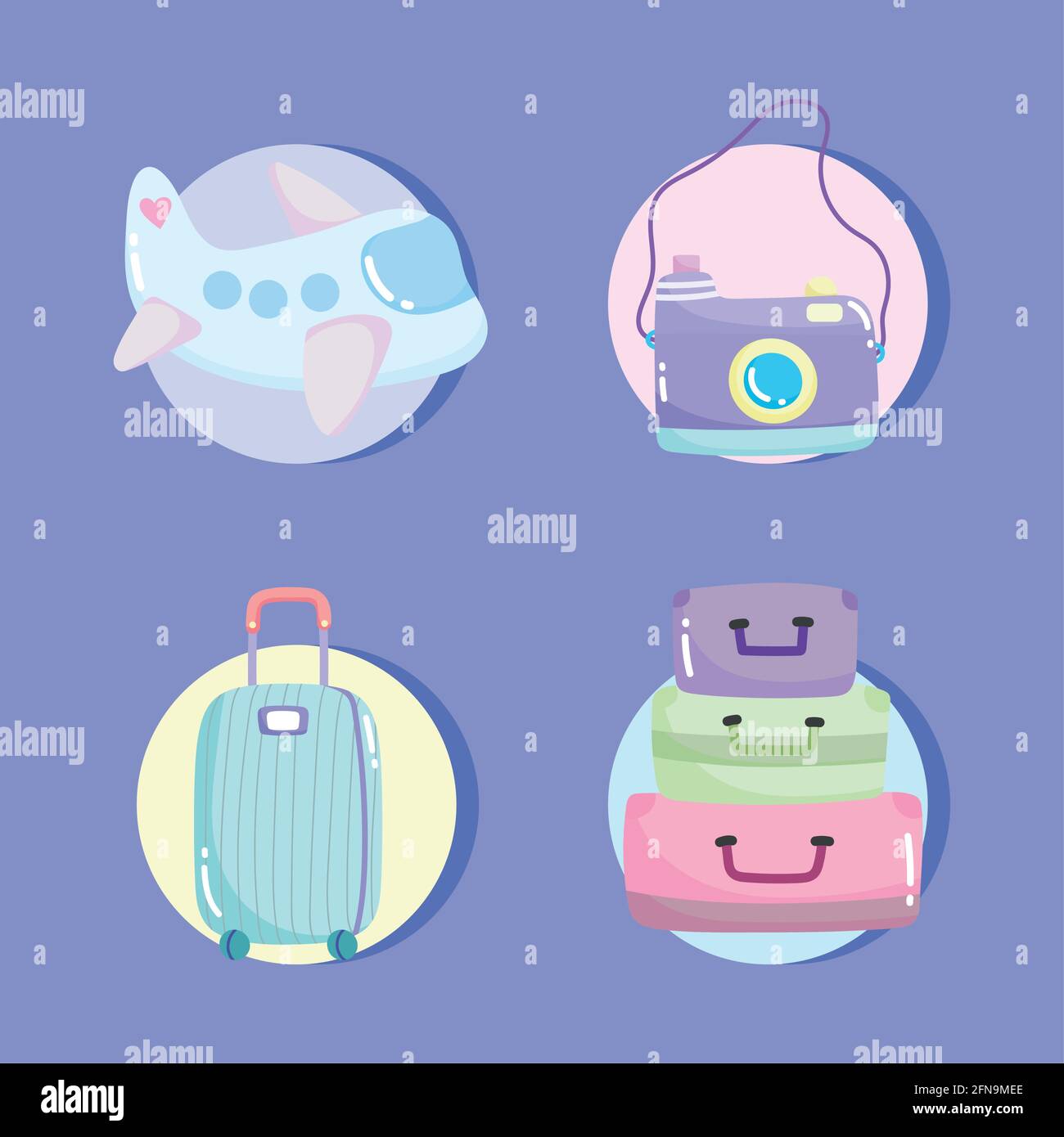 travel cartoon set Stock Vector Image & Art - Alamy