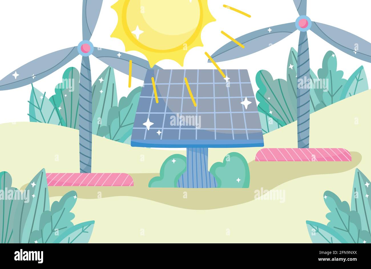 green energy generators Stock Vector Image & Art - Alamy