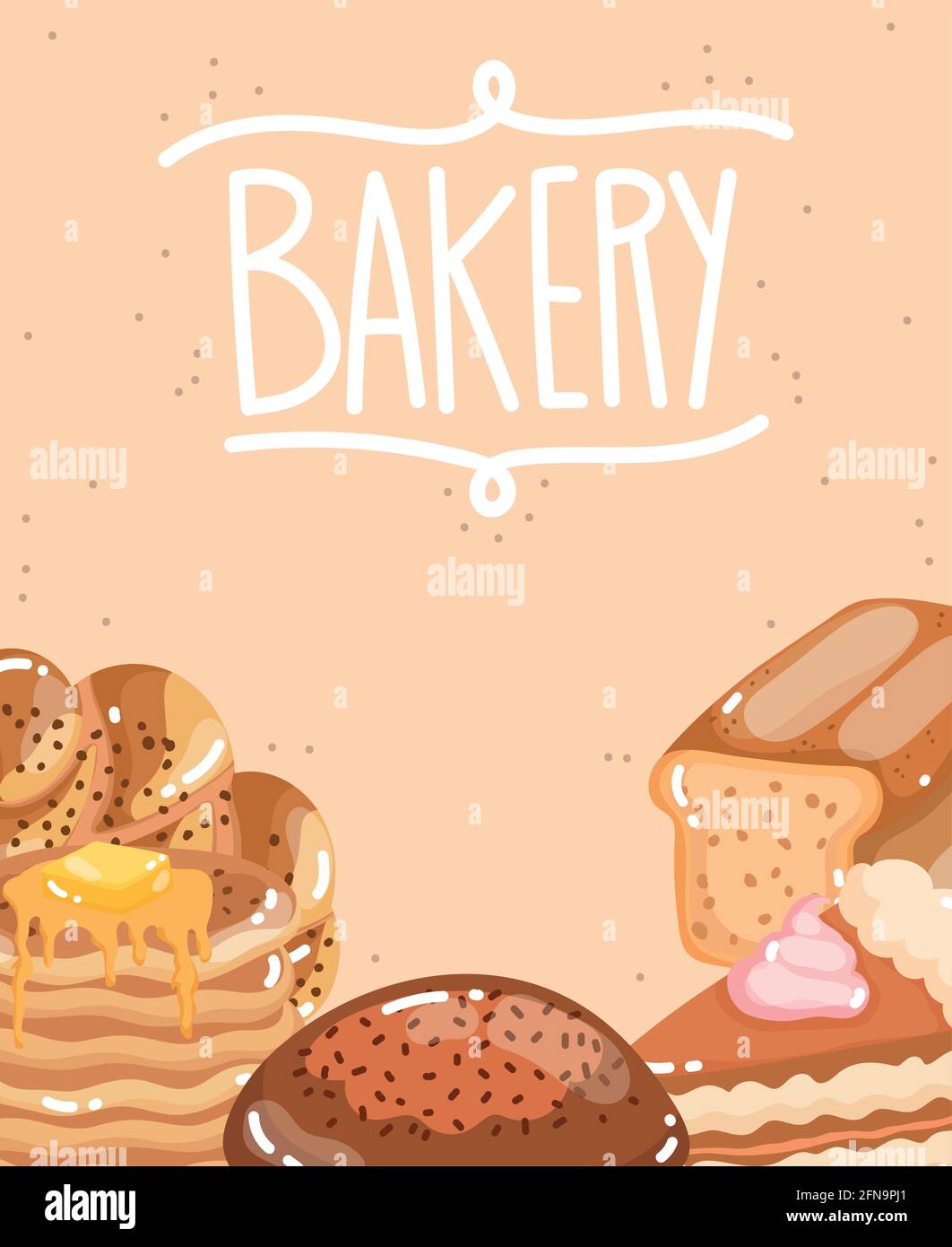 Daily fresh bakery Stock Vector Images - Alamy