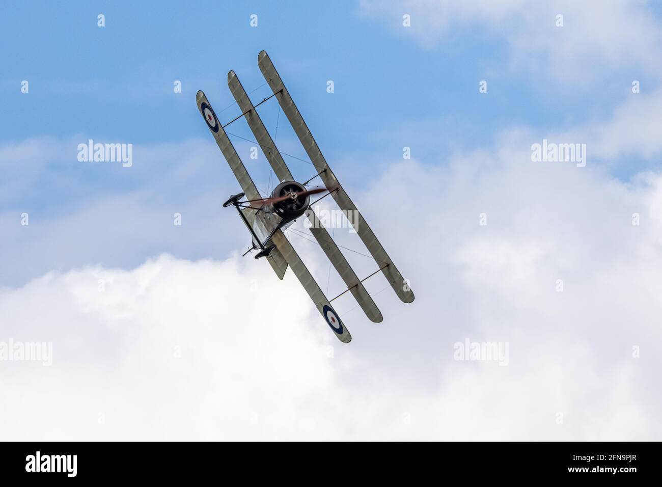 Sopwith Triplane "Dixie II" airborne at the Season Premiere Drive-in ...