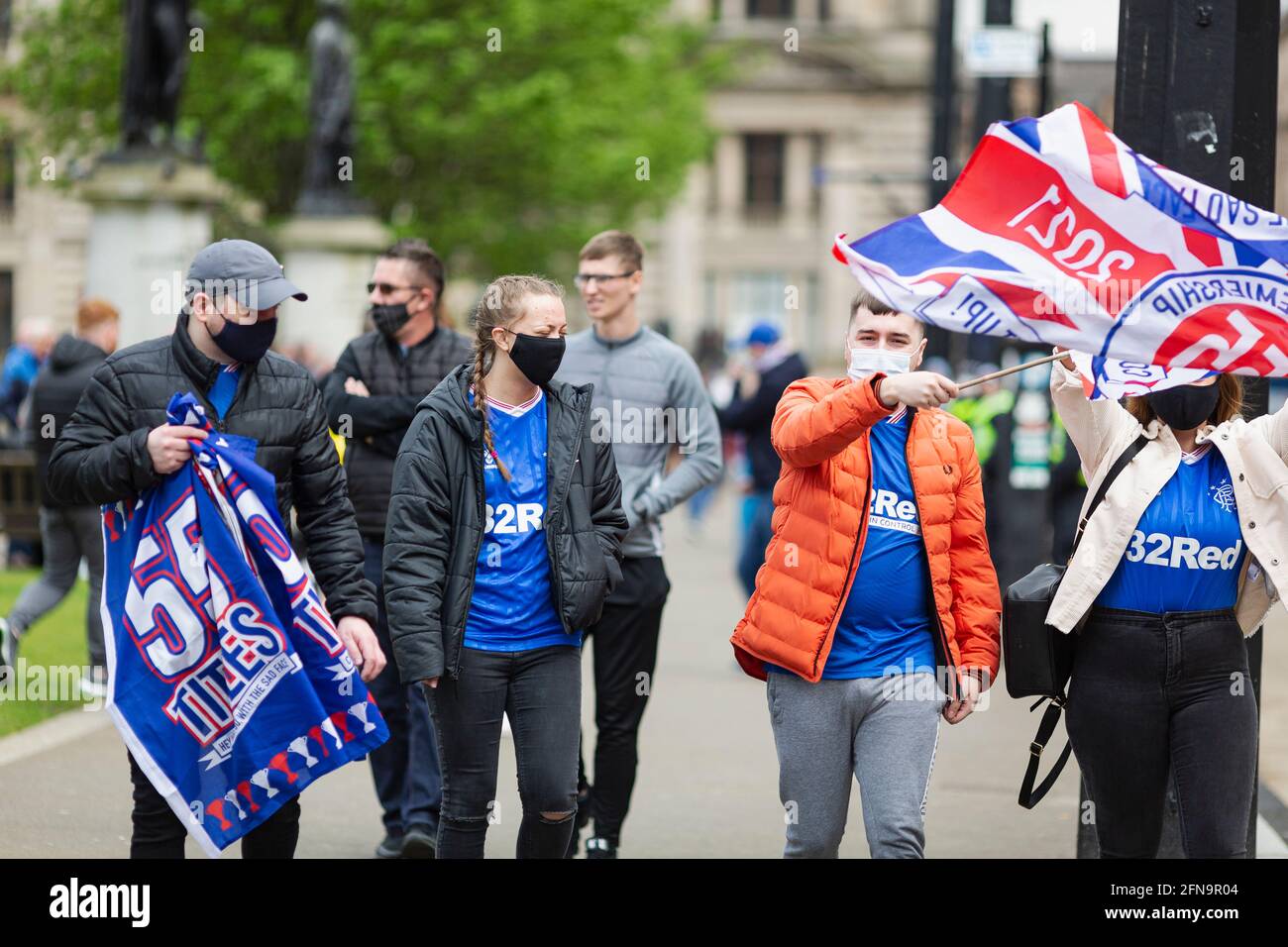 Rangers Fans George Square High Resolution Stock Photography and Images ...