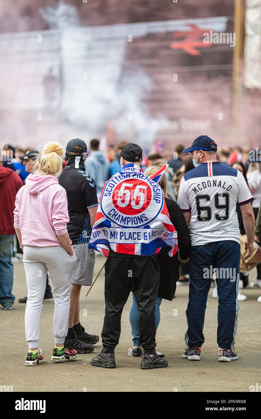 Scotland Fans With Flags High Resolution Stock Photography and Images ...