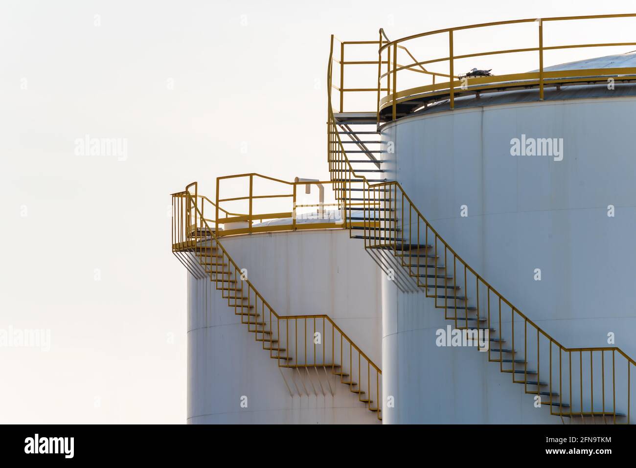 Oil storage tanks with stairs hi-res stock photography and images - Alamy