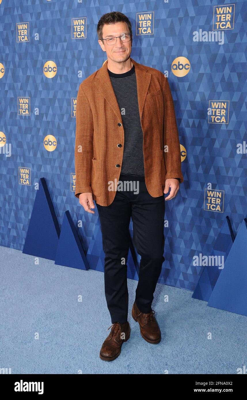 Pasadena - CA - 01/08/2020 ABC TCA Winter Press Tour -PICTURED: Nathan Fillion Sara De Boer -SDL ...