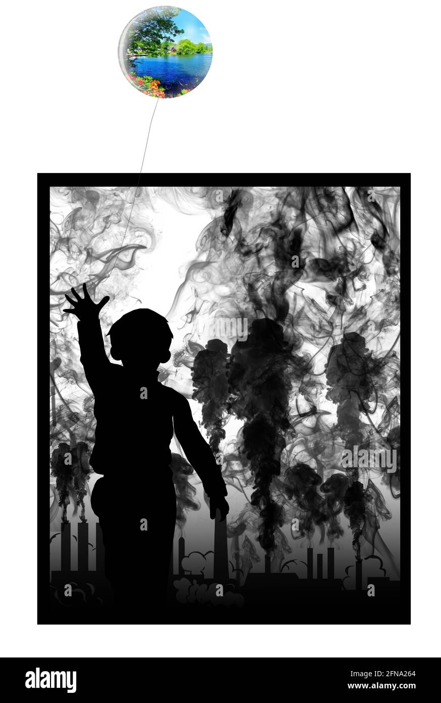 Worlds pollution Cut Out Stock Images & Pictures - Alamy