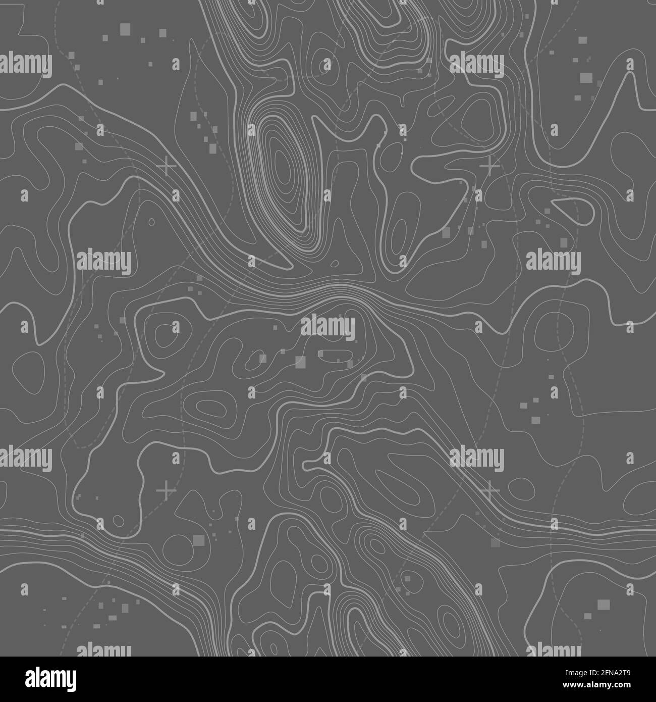 Seamless vector topographic map background. Line topography map ...