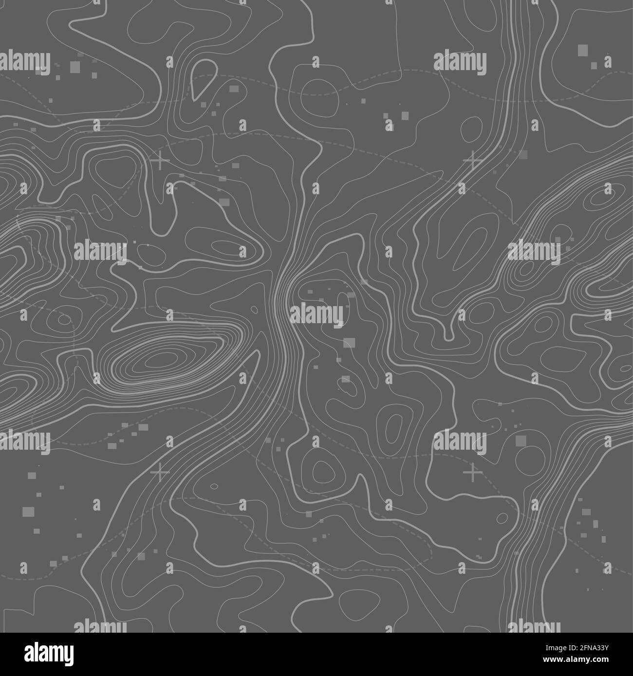Seamless vector topographic map background. Line topography map ...